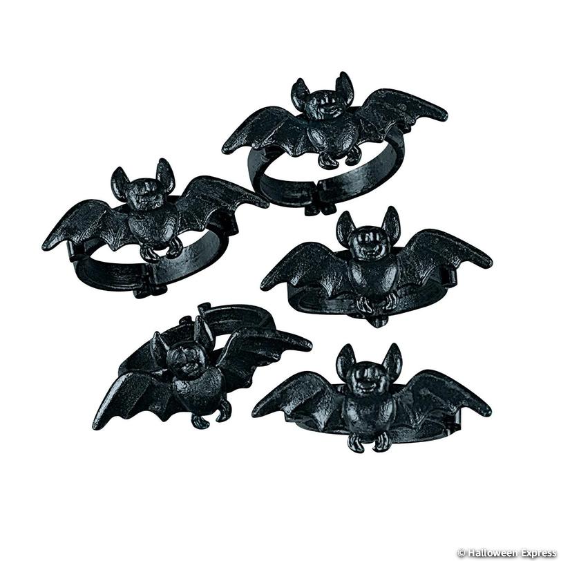 Bulk 144 Pc. Bat Rings | Halloween Express